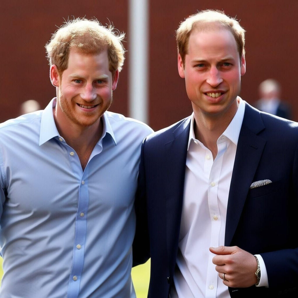 VOR 30 MINUTEN! Prinz William hieß seinen Bruder Harry freudig im ...