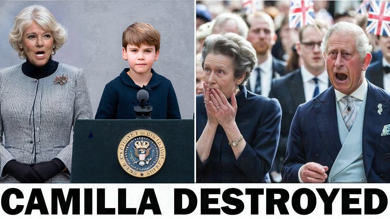 El príncipe Louis le quita el micrófono a Camilla y la DESTRUYE en vivo ...